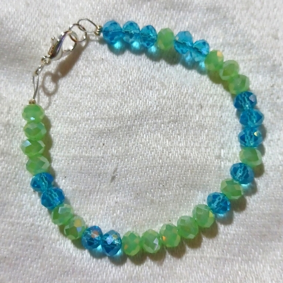 Jewelry | Morse Code I Love You Xo Bracelet Handmade Jewelry Blue Green ...